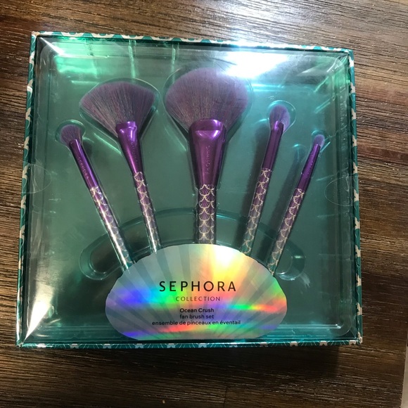 Sephora | Makeup | Sephora Ocean Crush Fan Brush Set | Poshmark